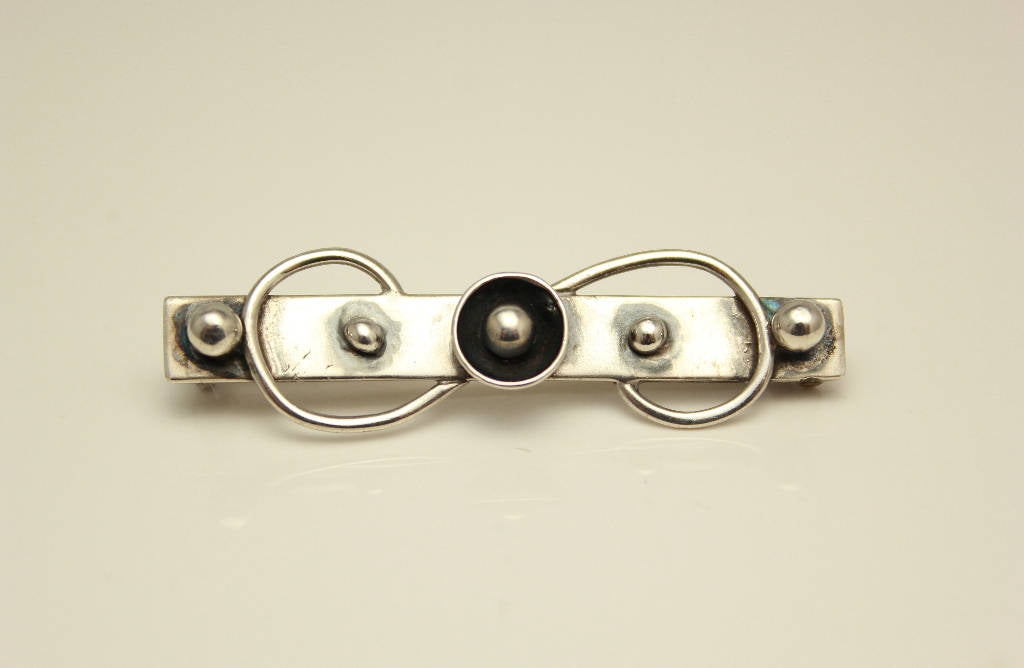 Vintage Sterling Silver Bar Pin Brooch - Timeless Elegance ...