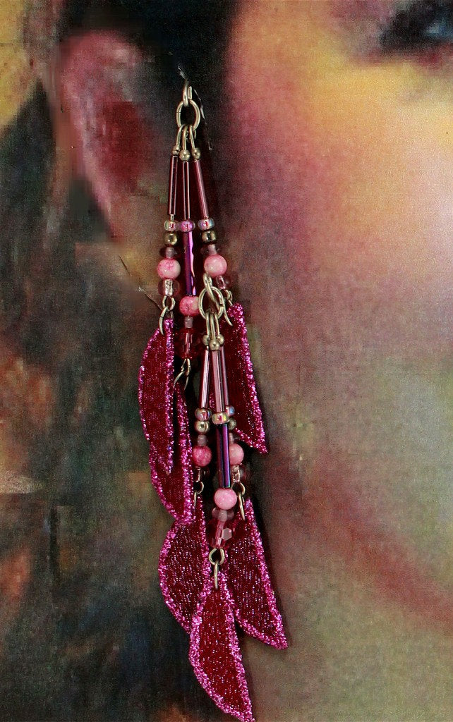 Elevate Your Look with Handmade Magenta Ear Wraps – LauraWilsonGallery