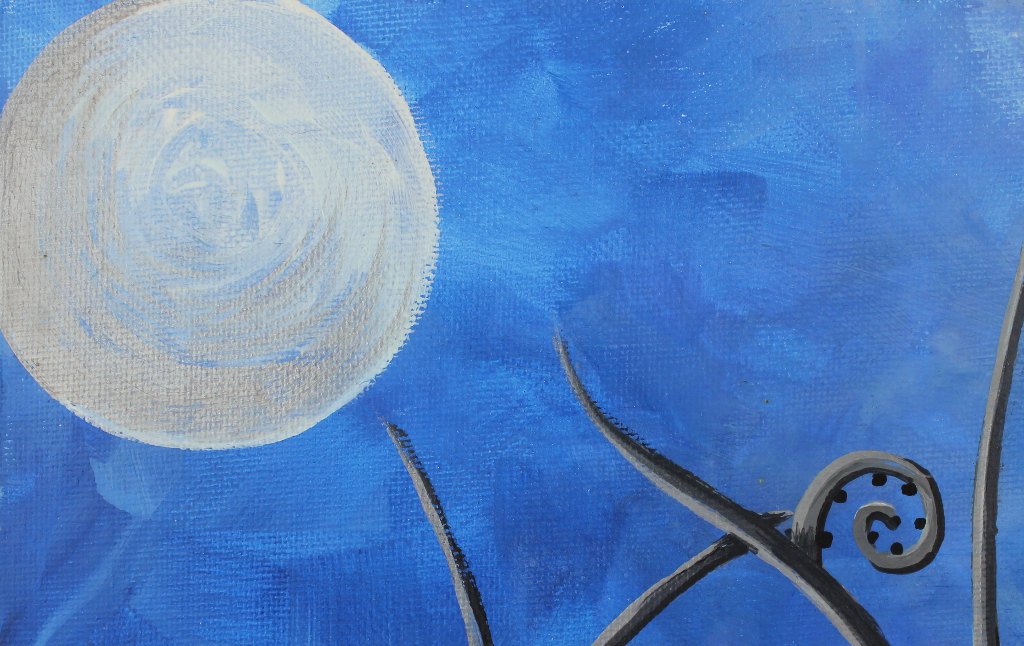 "Out of This World: Royal Blue Alien Canvas Art!" – LauraWilsonGallery